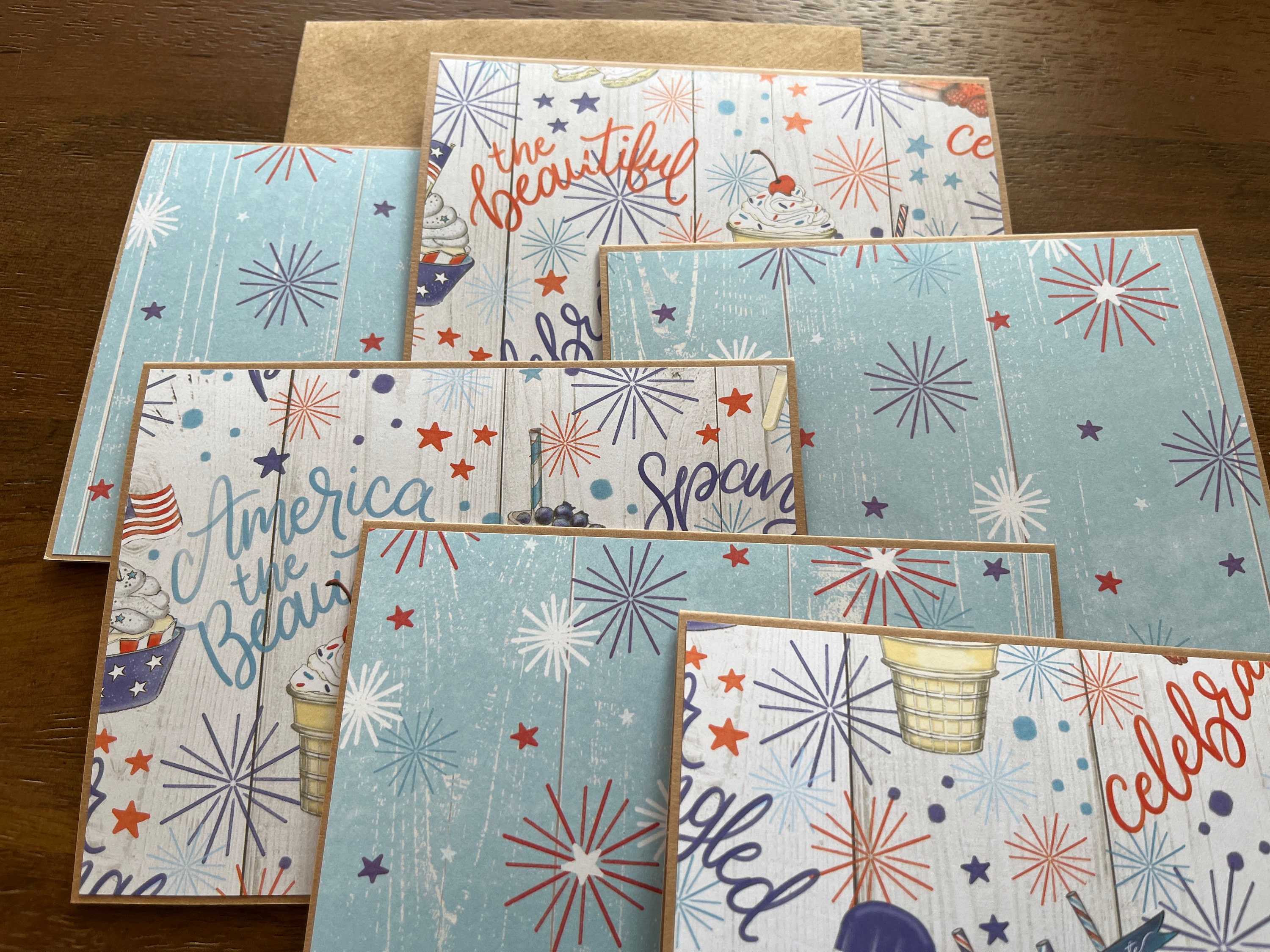 Assorted 4th of July Cards With Envelopes - Patriotic Cards - America ...