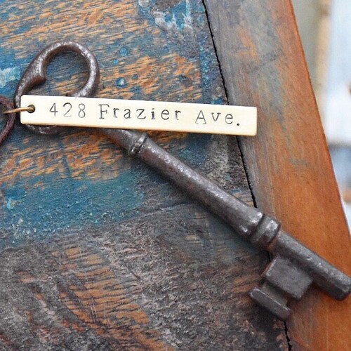 Custom Housewarming Gift Hand Stamped Antique Skeleton Keys - Etsy