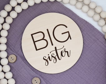 Big Sister Wood Sign - Etsy