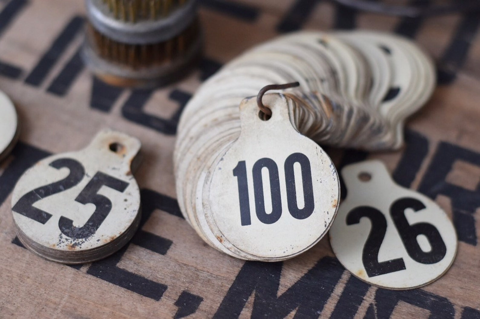 Vintage Cow Tag 951 1000 Metal Number Tags Farm - Etsy