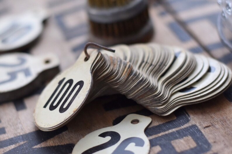 Vintage Cow Tag 951 1000 Metal Number Tags Farm - Etsy