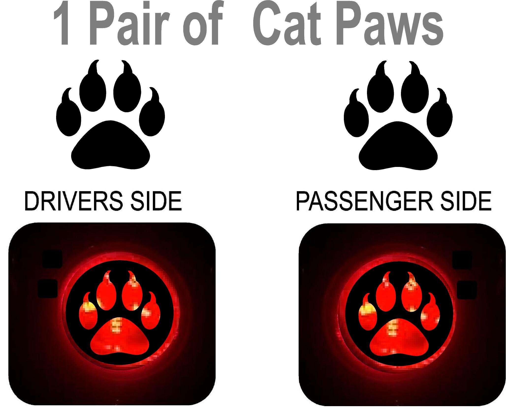 Chevrolet HHR Tail Light "dog Paws" or "cat Paws" Overlays - Decals ...
