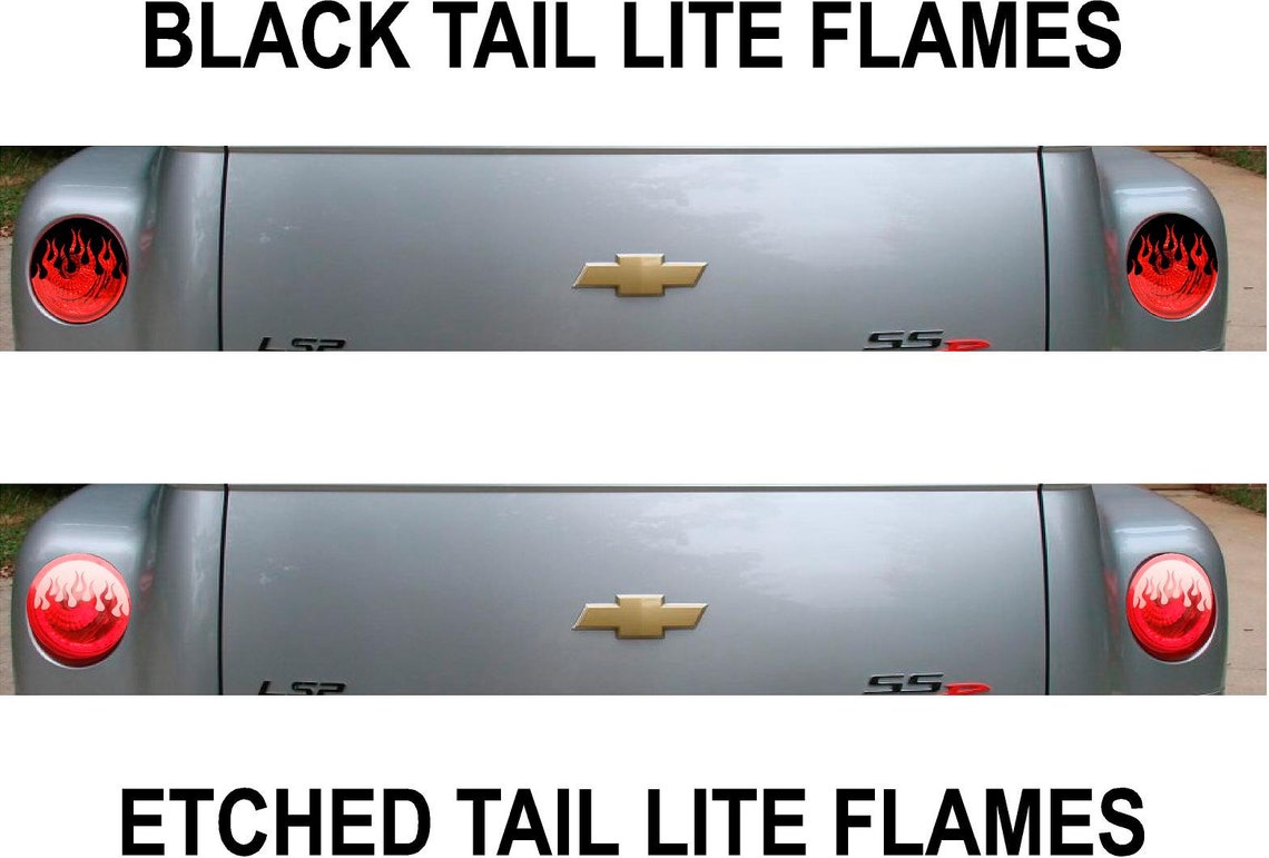 Chevy SSR Tail Light Flames Overlays - Etsy