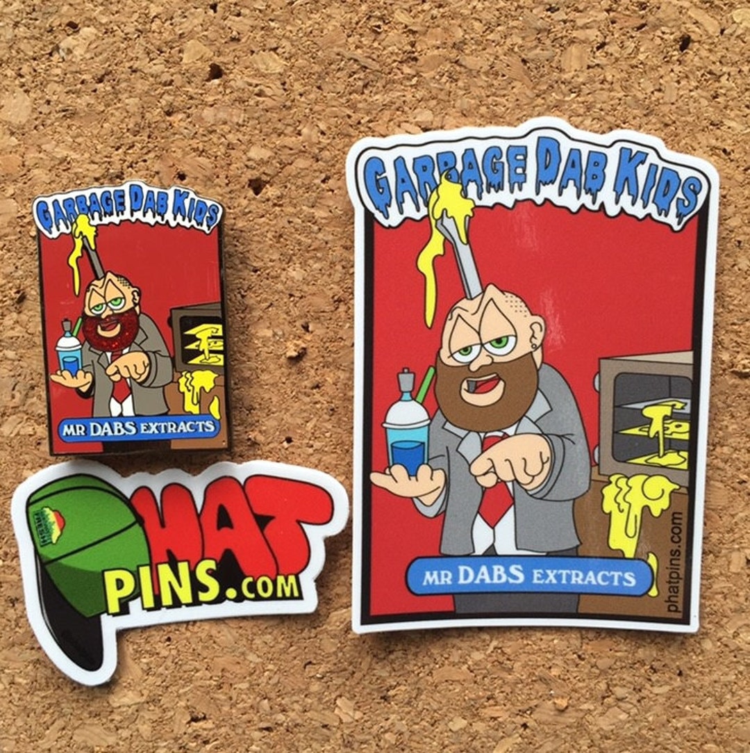 Mr Dabs Extracts Garbage Dab Kids Series II Hat Pin phatpins X Orfinart ...