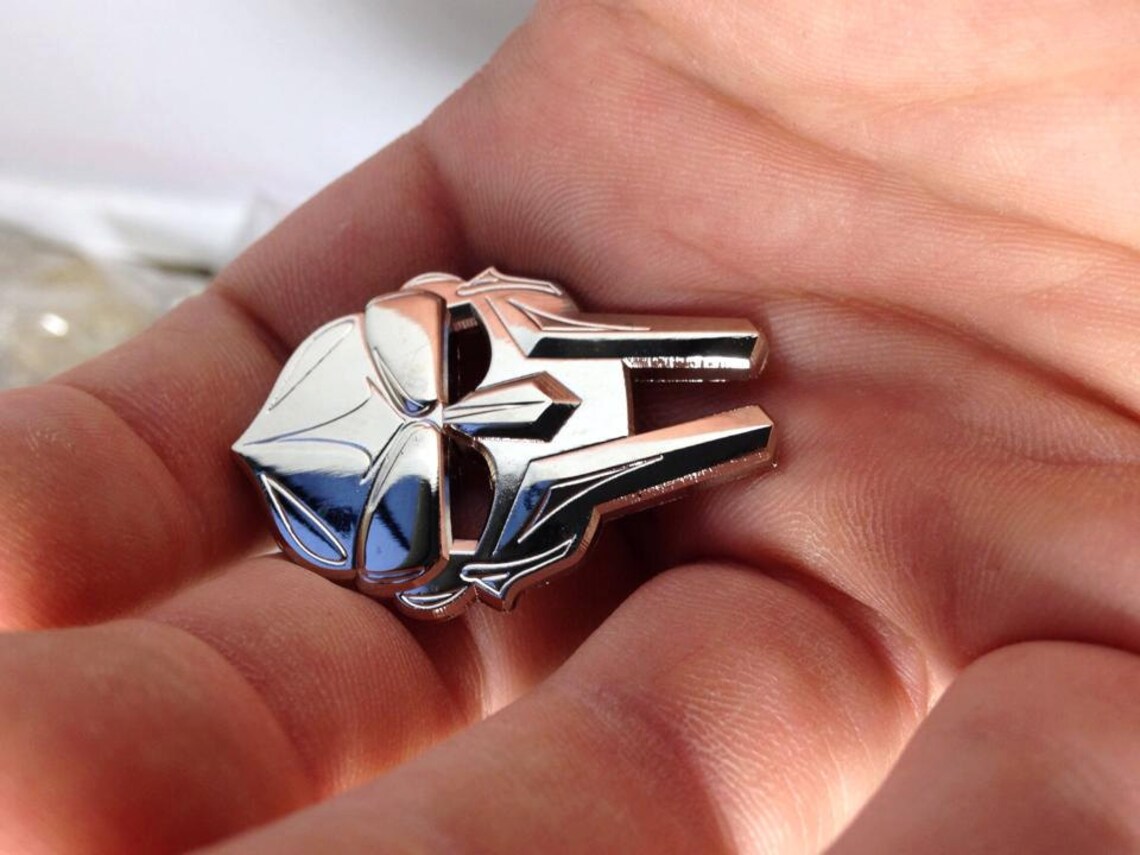Chrome Silver Gladiator X MF DOOM Mask 3D Hatpin 1.5 - Etsy