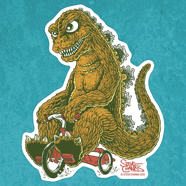 Godzilla Stickers - Etsy