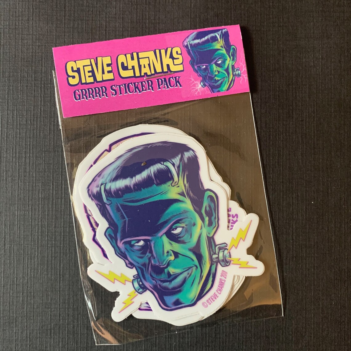 GRRRRR Sticker 4 Pack - Monster Head Stickers - by Steve Chanks - Etsy