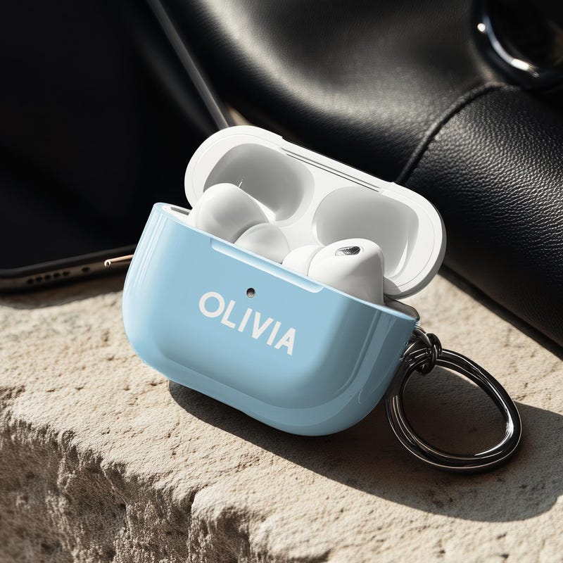 Solid Blue AirPod Case - Etsy