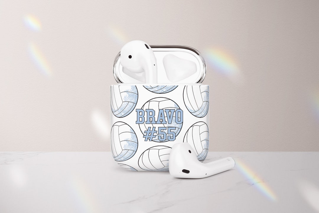Custom Volleyball AirPod Case Personalized Volleyball Airpods Case ...