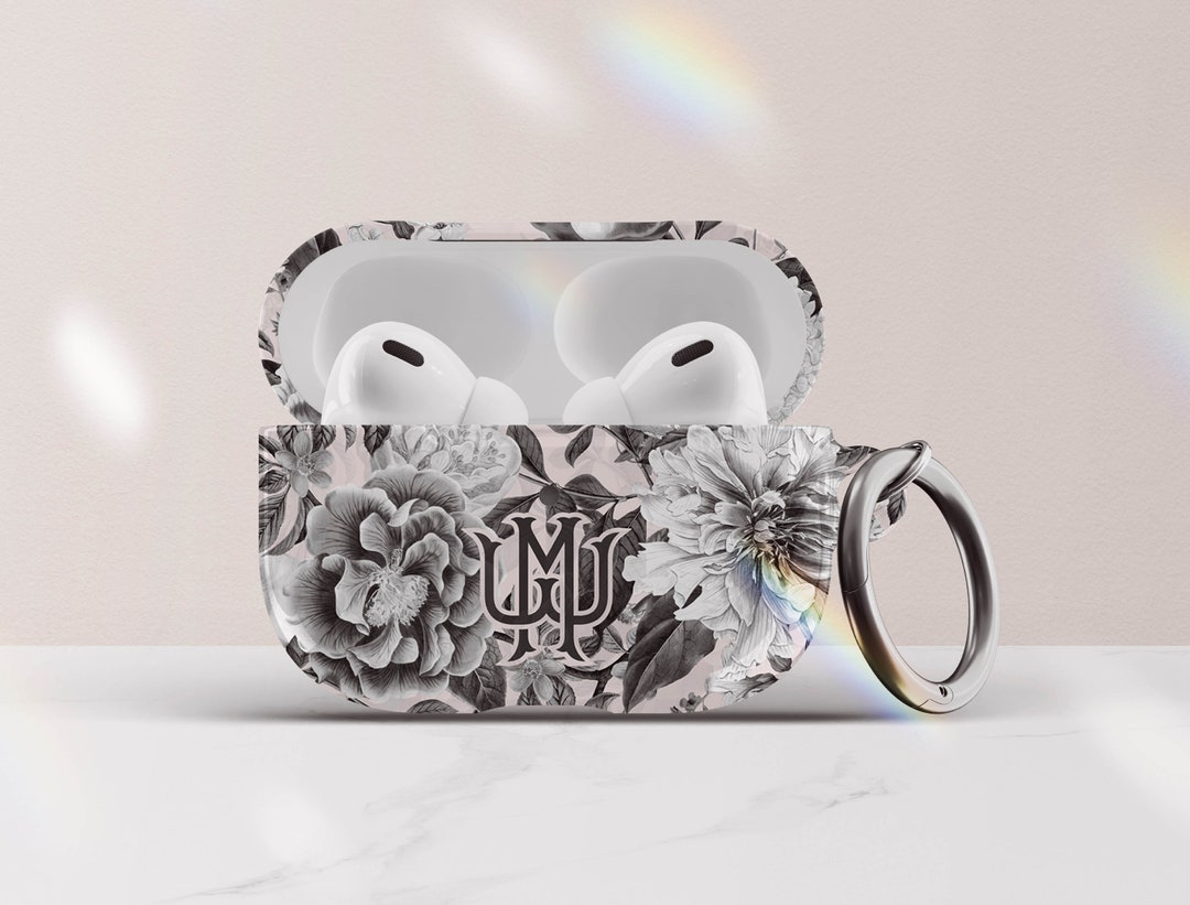 Floral AirPod Case Monogram Flowers AirPod Case Vintage - Etsy