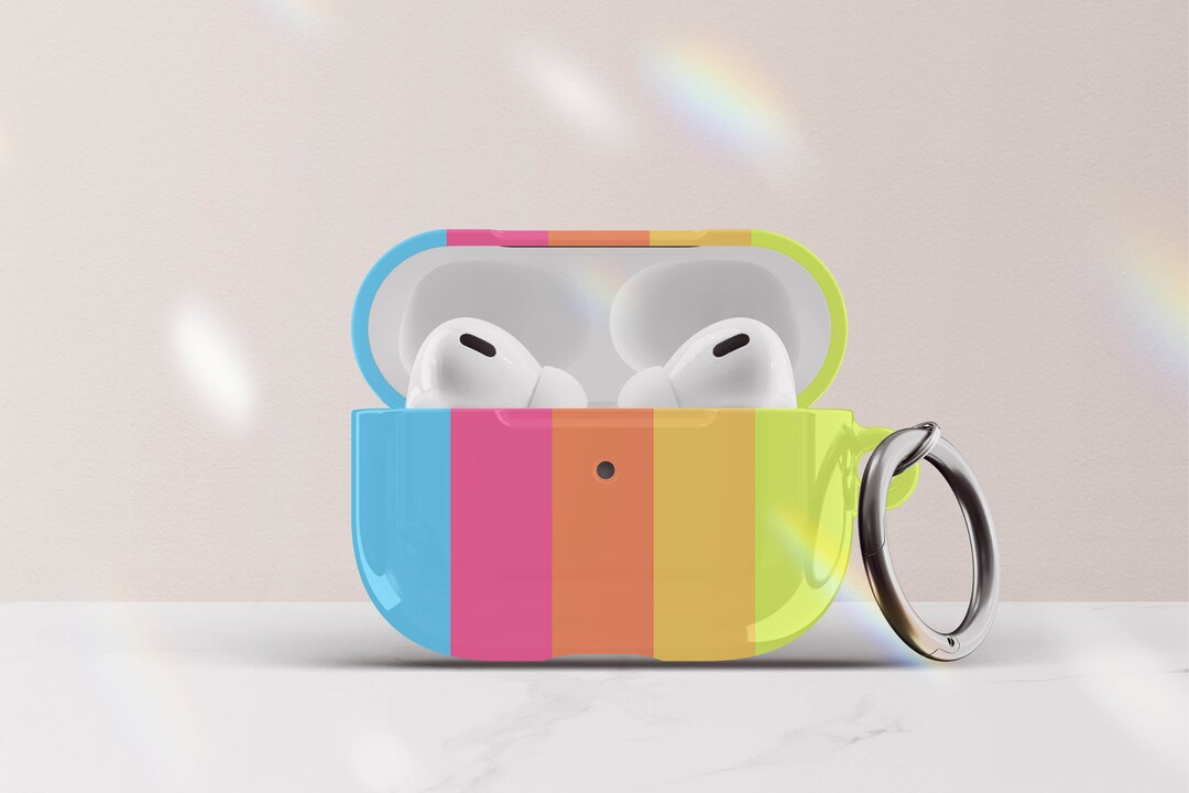 Soft Neon Color Palette AirPod Case Pastel Color Block AirPod - Etsy