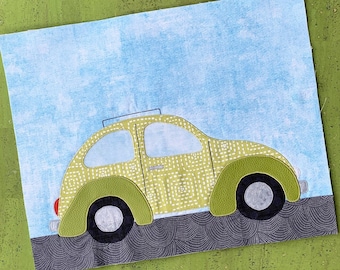 Retro Van Quilt Block PDF Pattern - Etsy