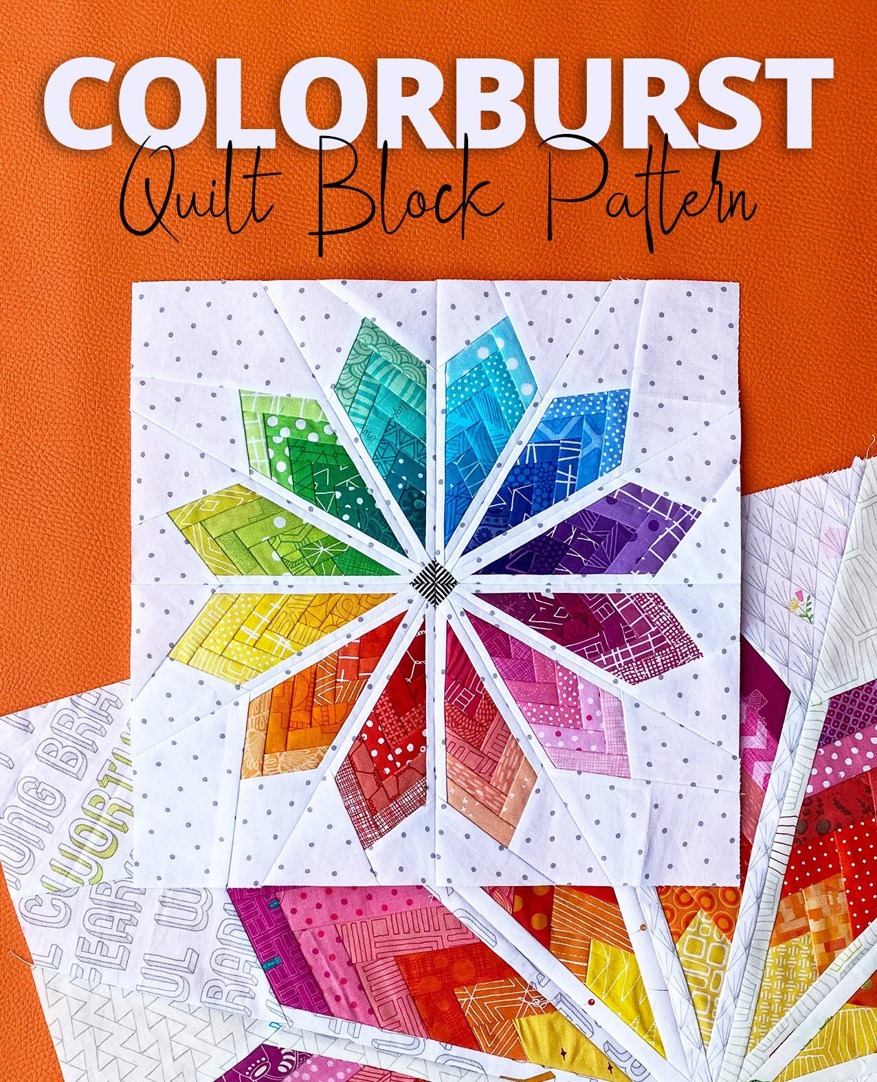 Colorburst Quilt Block Pattern - Etsy