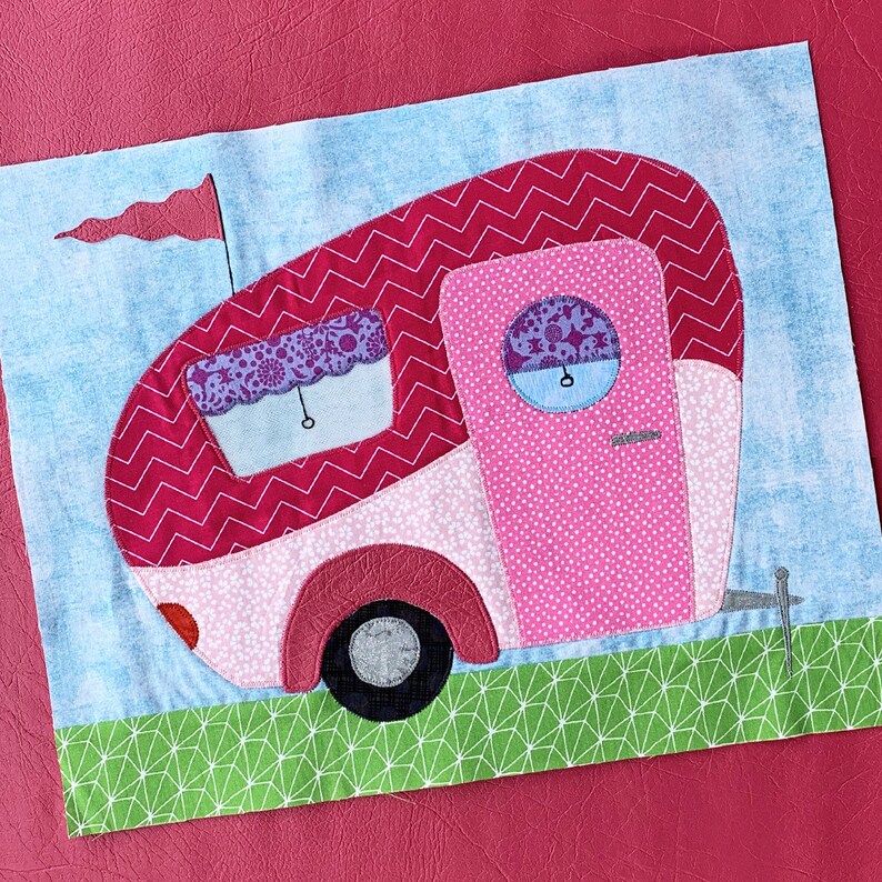 Retro Camper Quilt Block PDF Pattern - Etsy