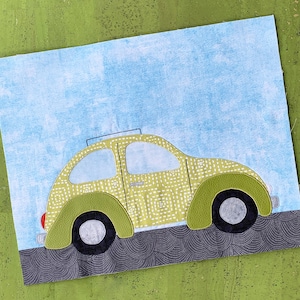 Retro Beetle Quilt Block PDF Pattern - Etsy