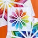 Colorburst Quilt Block Pattern - Etsy