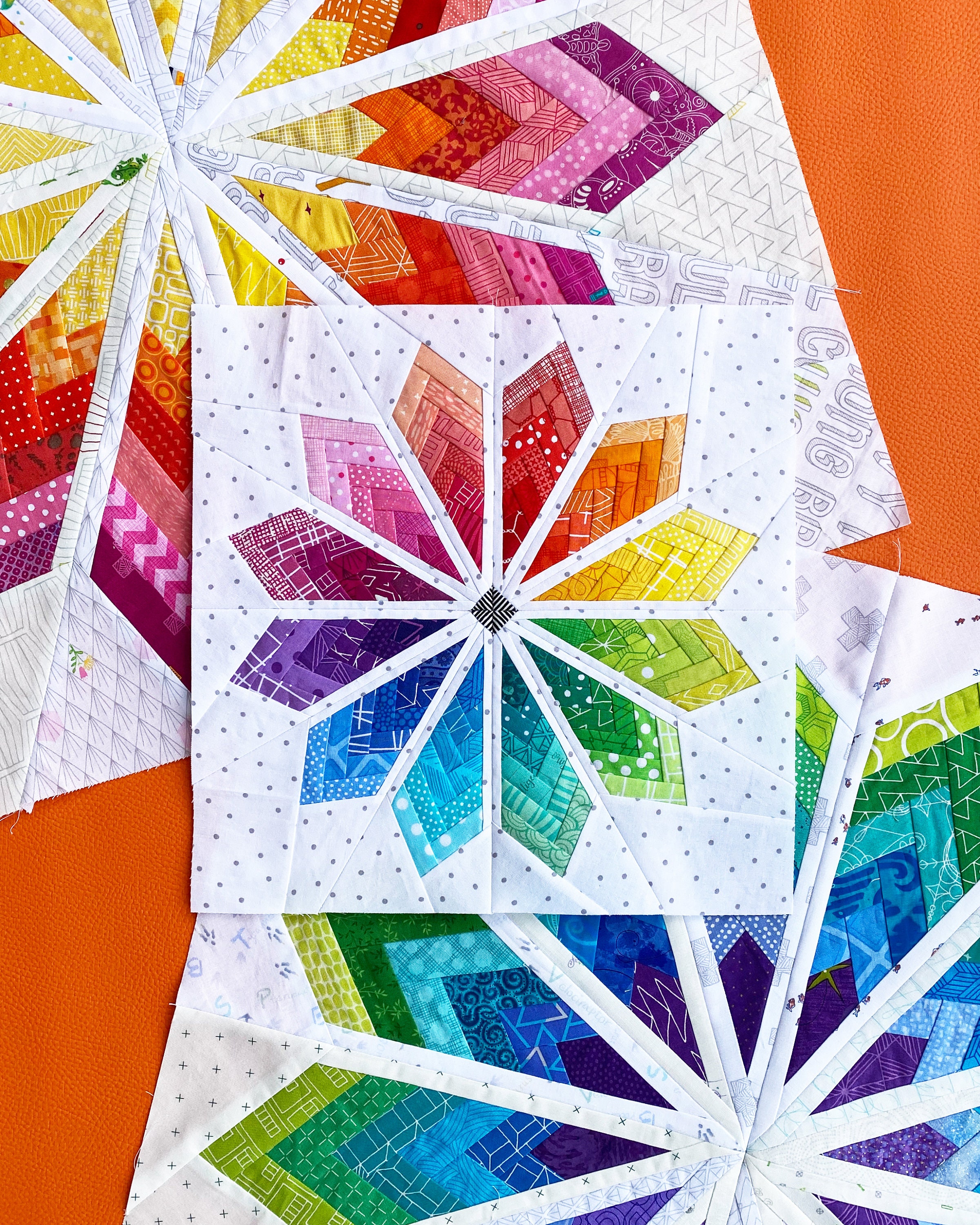 Colorburst Quilt Block Pattern - Etsy