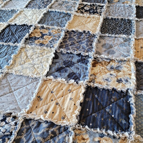 Denim Rag Quilt - Etsy