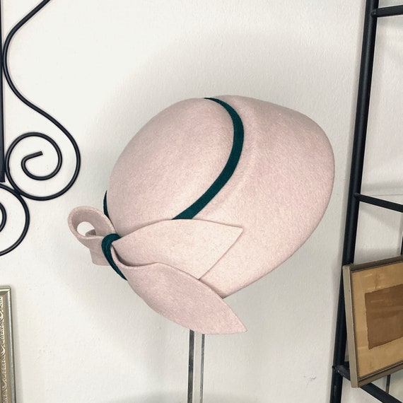 Hats in 50s Style Made of Wool Felt magda Barge | Etsy