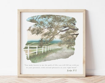 Psalm 16 Wall Art - Etsy
