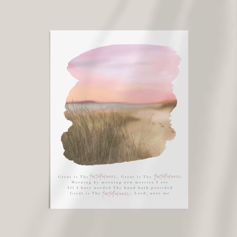 Great is Thy Faithfulness Art Print - Etsy