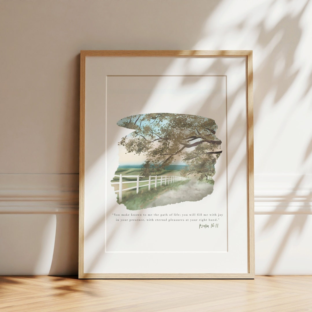 Path of Life | Psalm 16v11 Art Print - Etsy