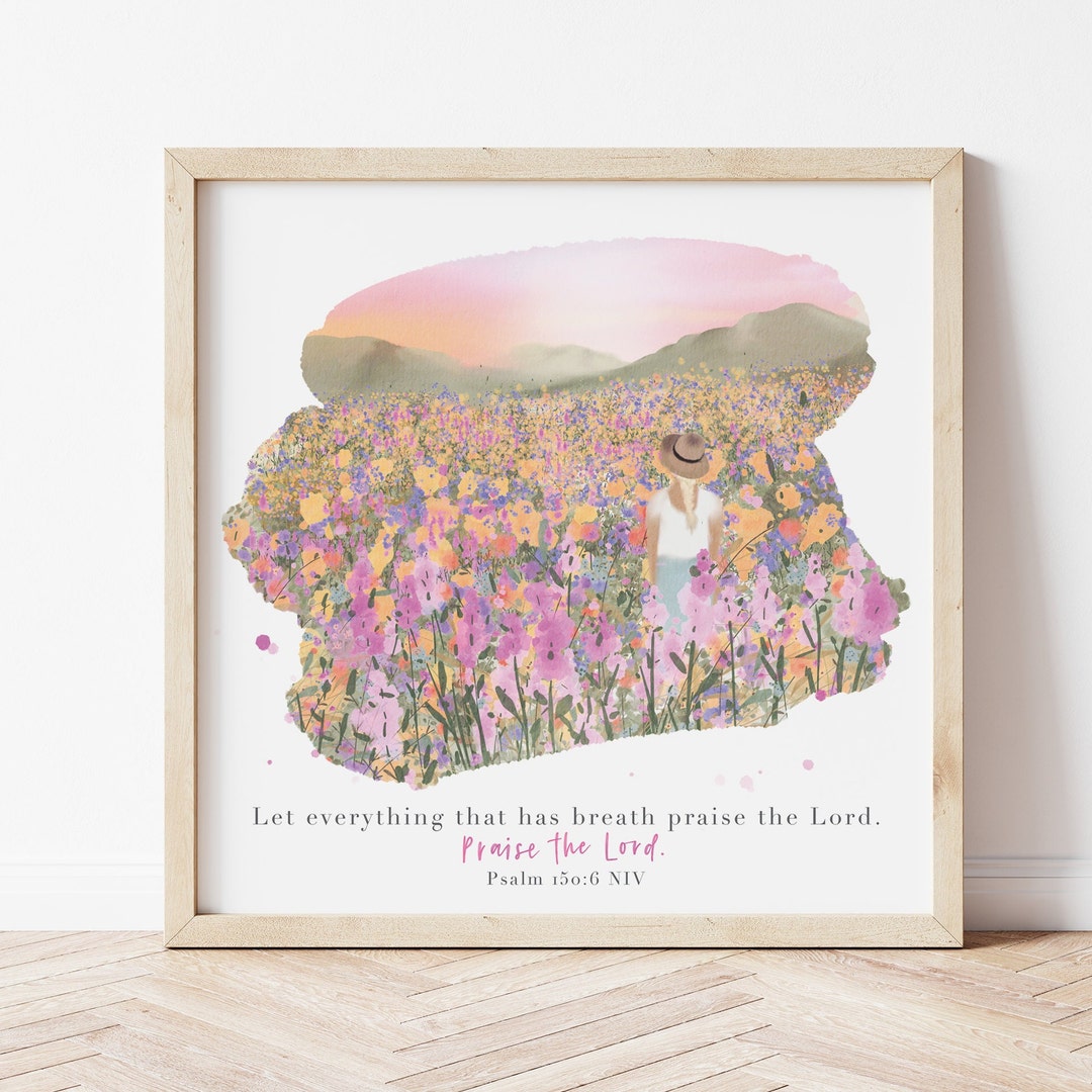 Psalm 150 | Watercolour Bible Scripture, Bible Quotes, Bible Wall Art ...