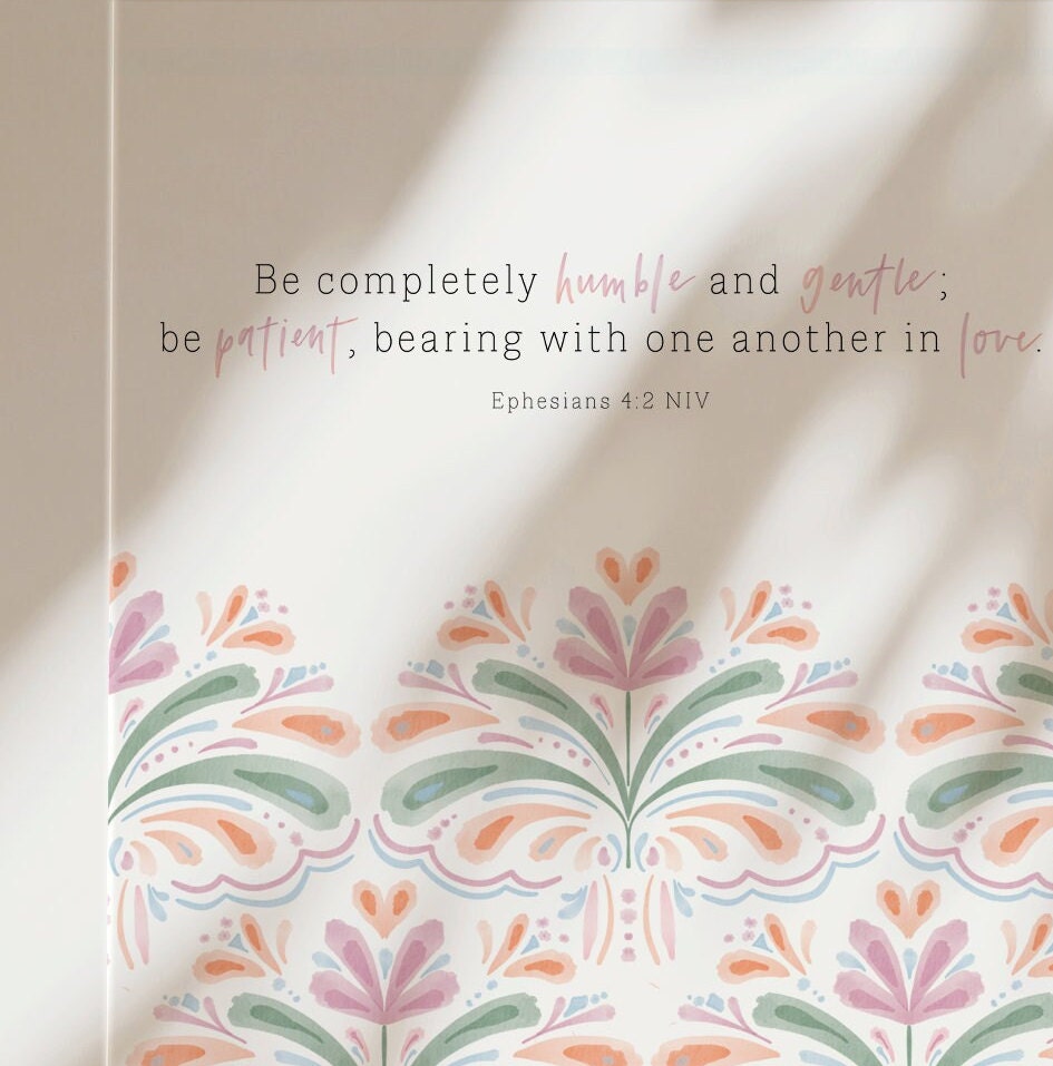 Be Completely Humble and Gentle | Love | Ephesians 4:2 | Watercolour ...
