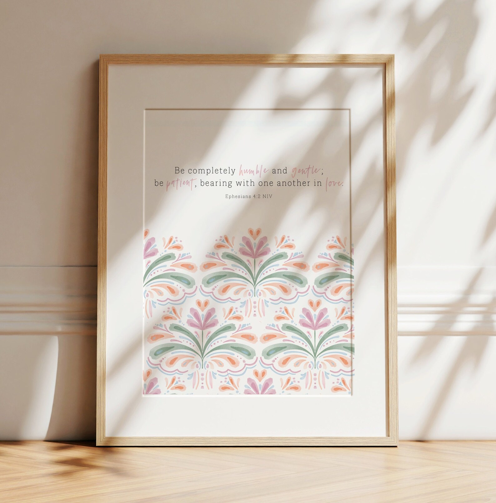 Be Completely Humble and Gentle | Love | Ephesians 4:2 | Watercolour ...