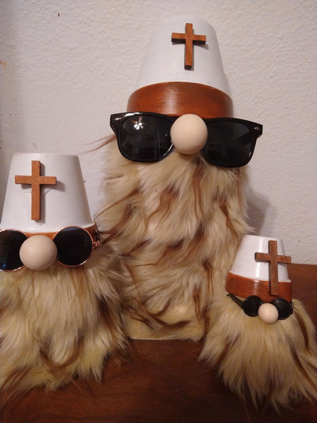 Handmade Christian Gnome With Wooden Cross - Etsy