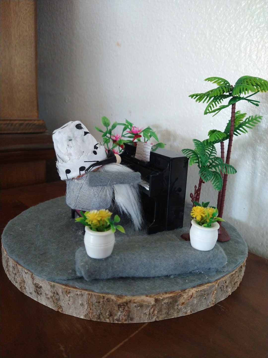 Piano Man Gnome Scene - Etsy