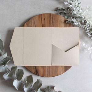 Stone DIY Pocketfold Envelopes, 270gsm 5x7 Portrait, With Pocket & Fold ...