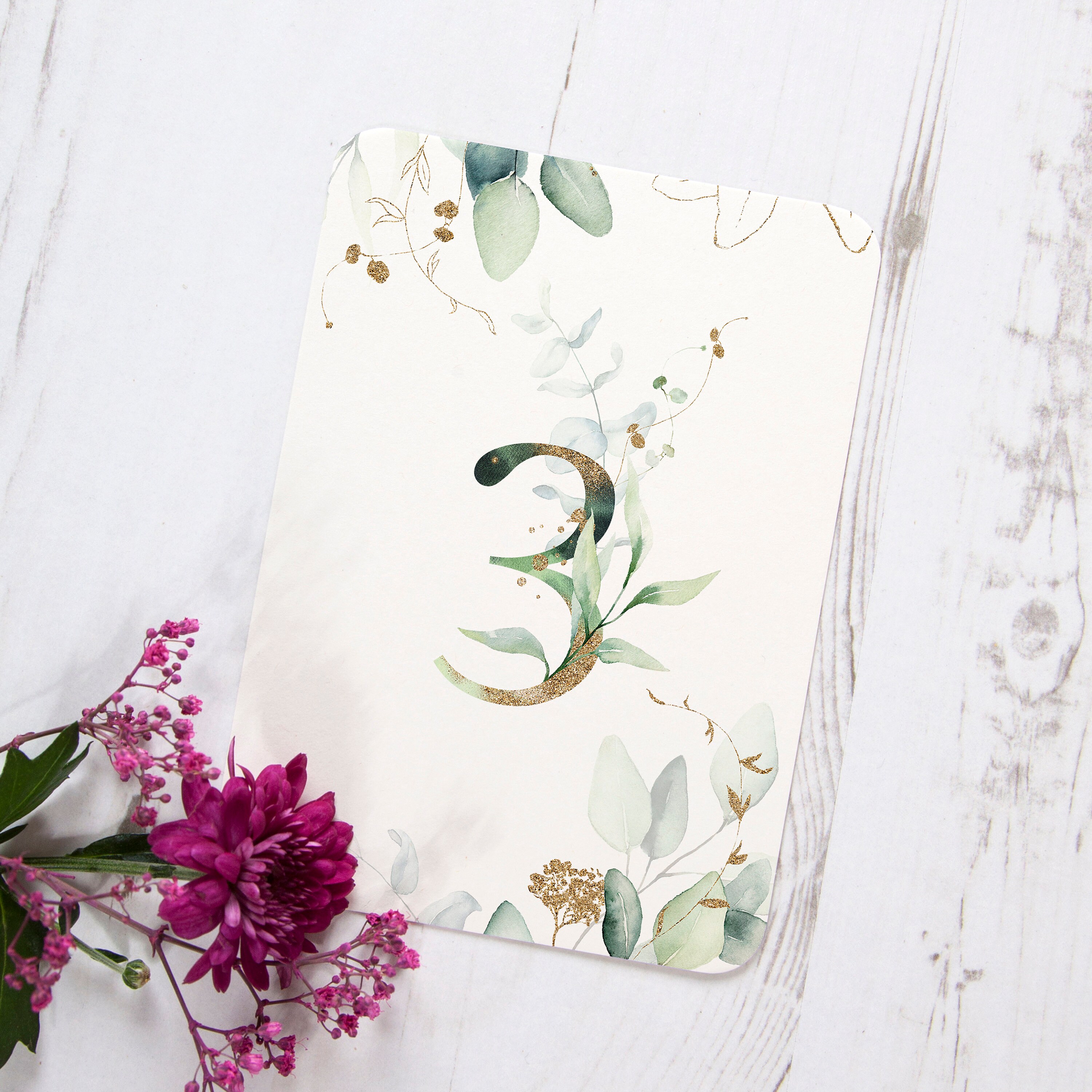 Natural 'green & Gold Eucalyptus' Rustic Bespoke - Etsy UK