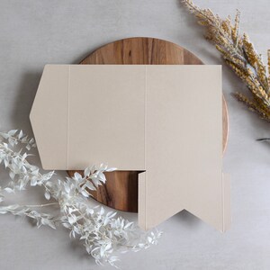 Stone DIY Pocketfold Envelopes, 270gsm 5x7 Portrait, With Pocket & Fold ...