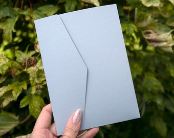 Stone DIY Pocketfold Envelopes, 270gsm 5x7 Portrait, With Pocket & Fold ...