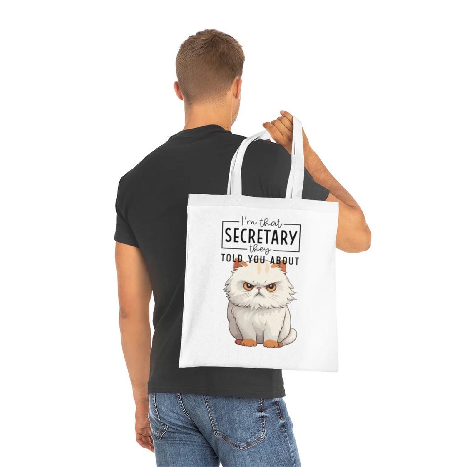 Secretary Tote Bag for Coworkers, Sarcastic Gift for Coworker, Books ...