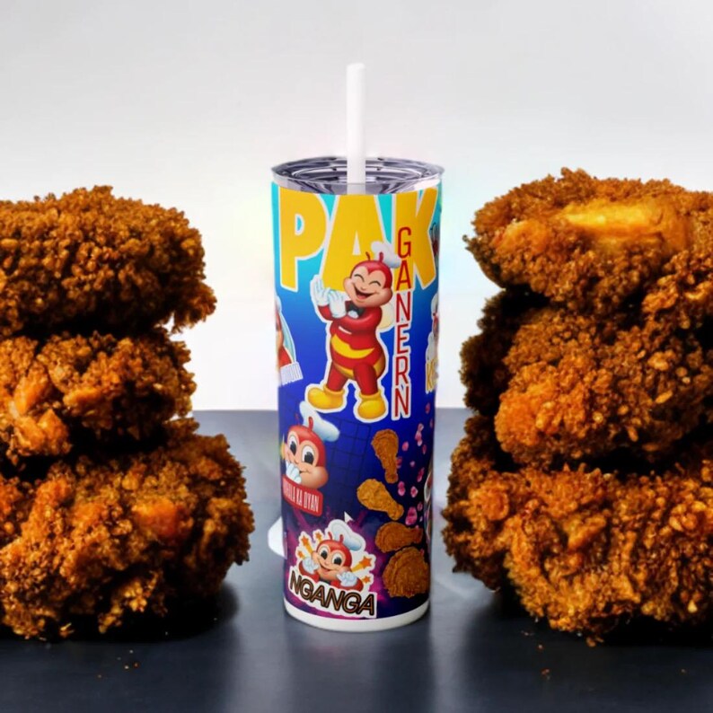 Jollibee Skinny Tumbler 20 Oz, Filipino Gift for Dad, Pinoy Stainless ...