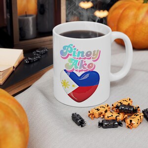 Philippine Flag Coffee Mug, Pinoy Ako Ceramic Mug 11 Oz With Handle ...