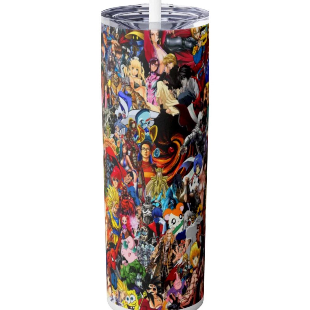 Gen Z Skinny Tumbler 20 Oz, Retro Gift for Him, Classic Cartoons ...