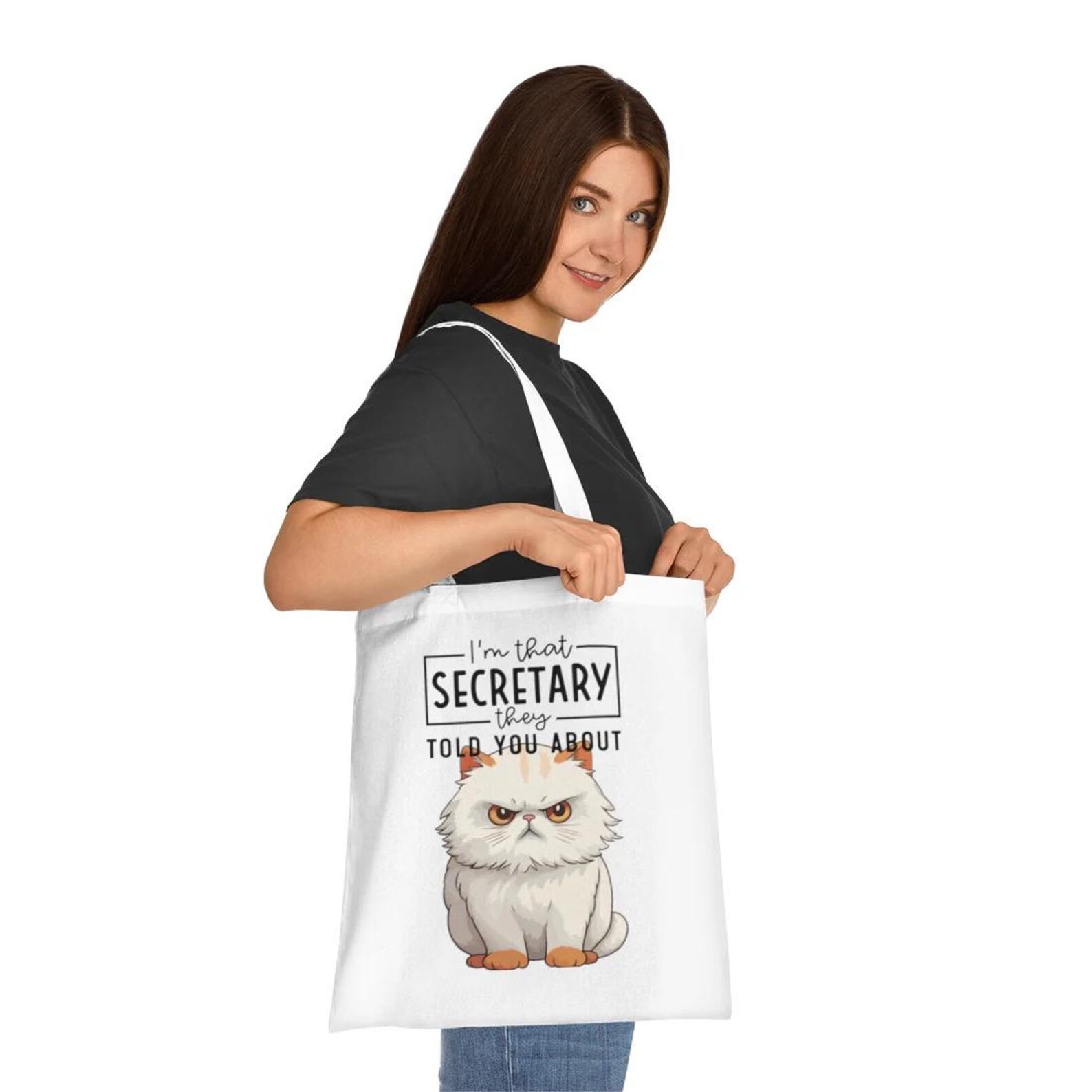 Secretary Tote Bag for Coworkers, Sarcastic Gift for Coworker, Books ...