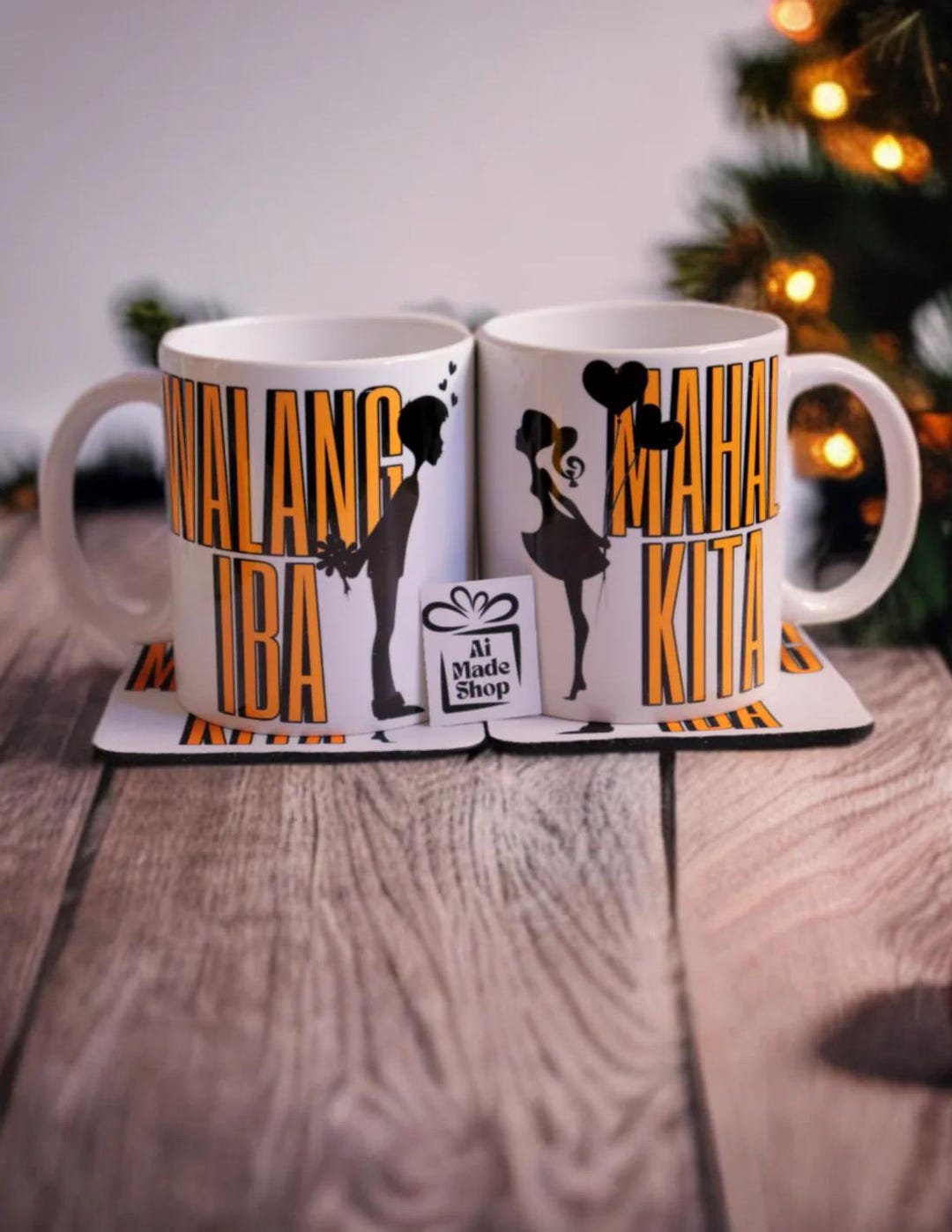 Matching Coffee Mug Set of 2, Pinoy Ceramic Mug 11 Oz With Handle ...