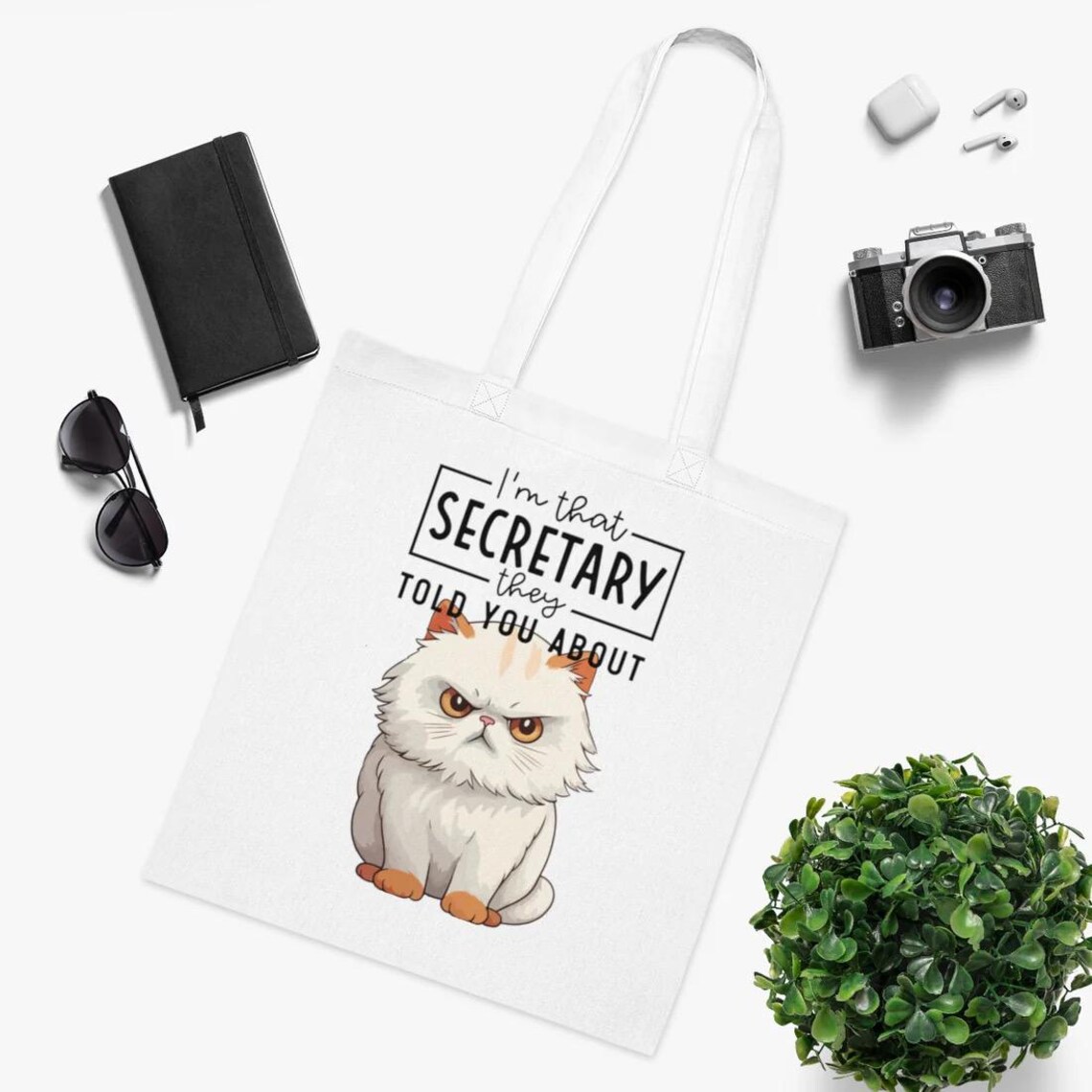 Secretary Tote Bag for Coworkers, Sarcastic Gift for Coworker, Books ...
