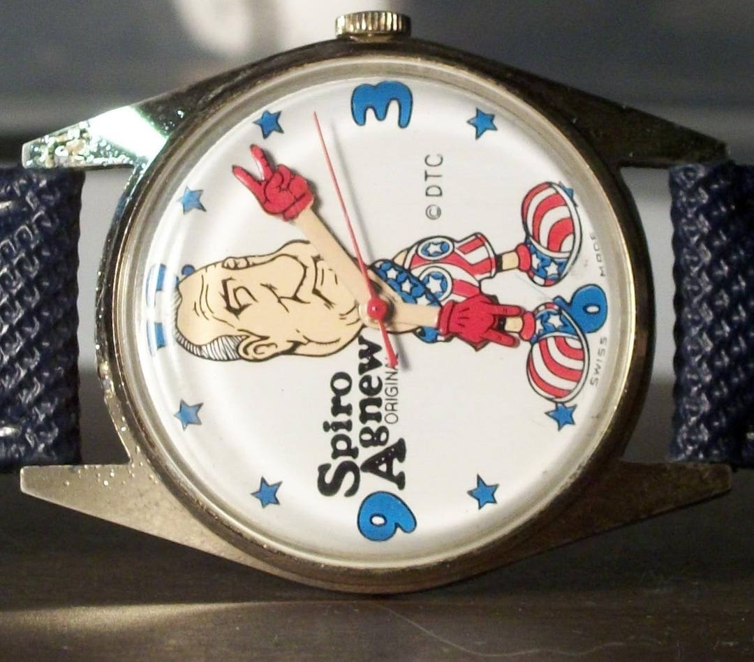 Wind-up Mechanical Spiro Agnew Watch Works Perfectly and Keeps Perfect ...