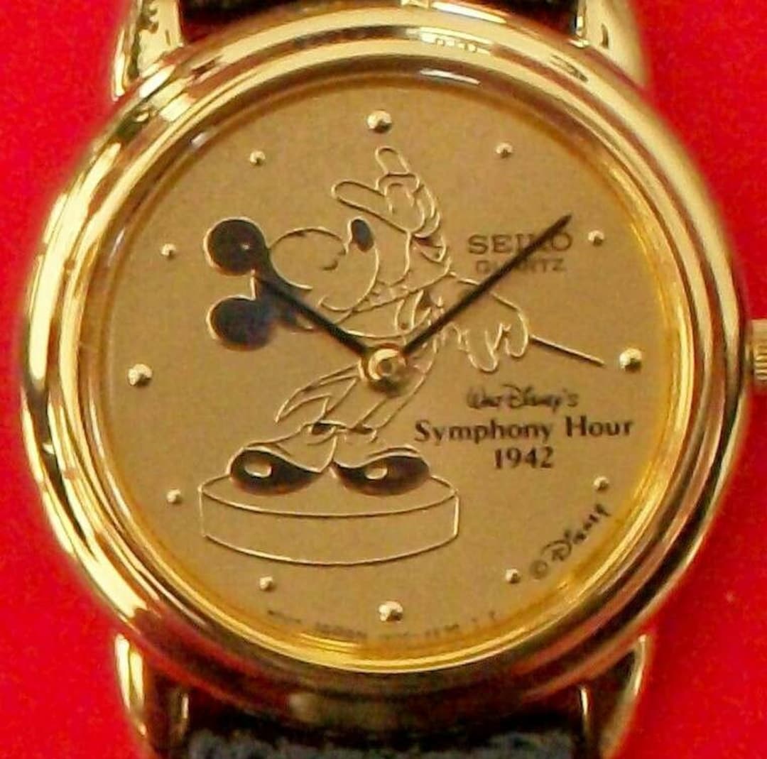 New Vintage Seiko Mens Mickey Mouse Watch! HTF! New - Etsy