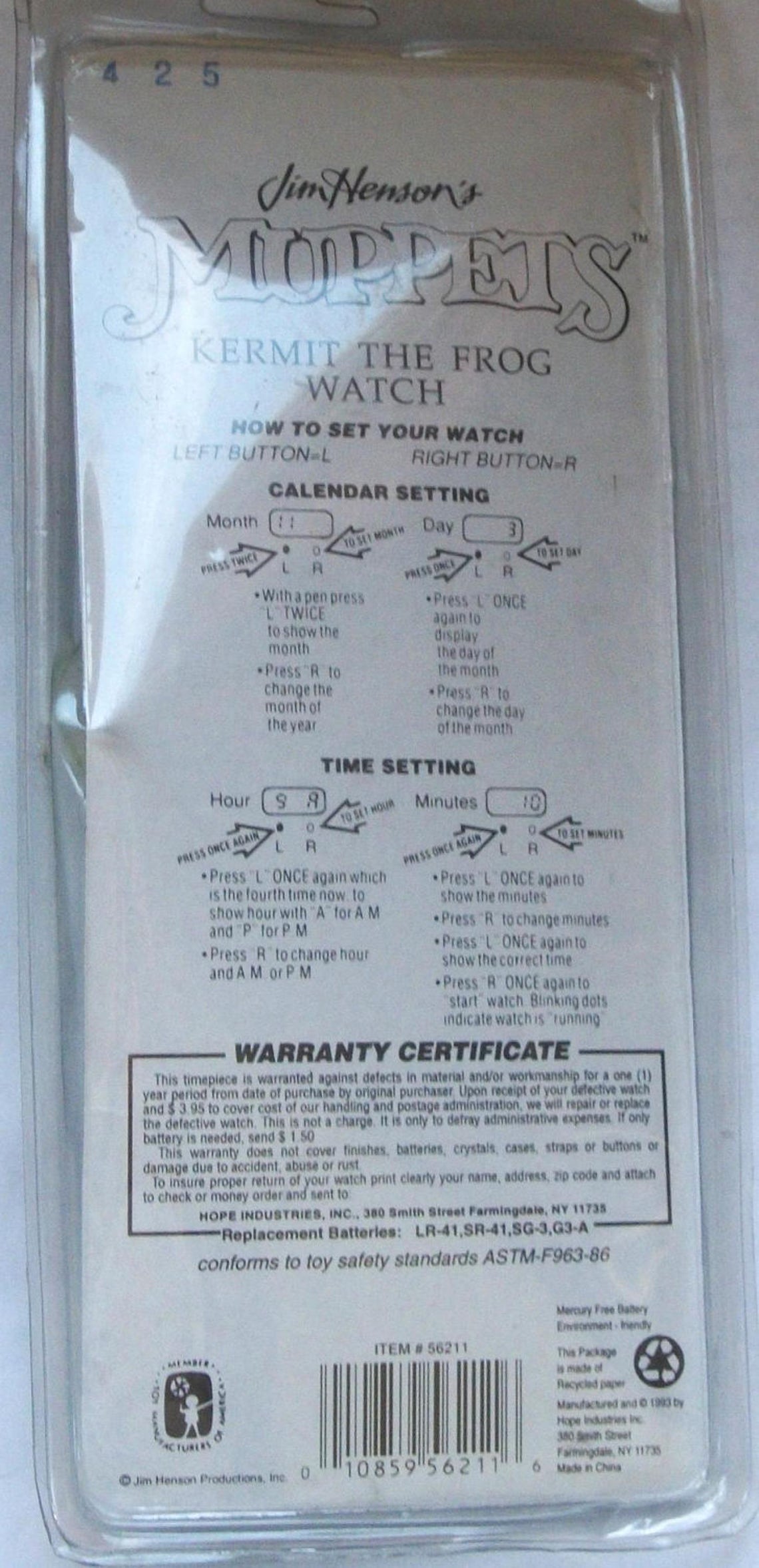 Brand New Kermit the Frog Watch for Kids Flip Top Unique | Etsy