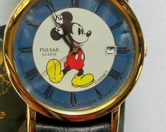 Pulsar Mickey Mouse Watch | Etsy