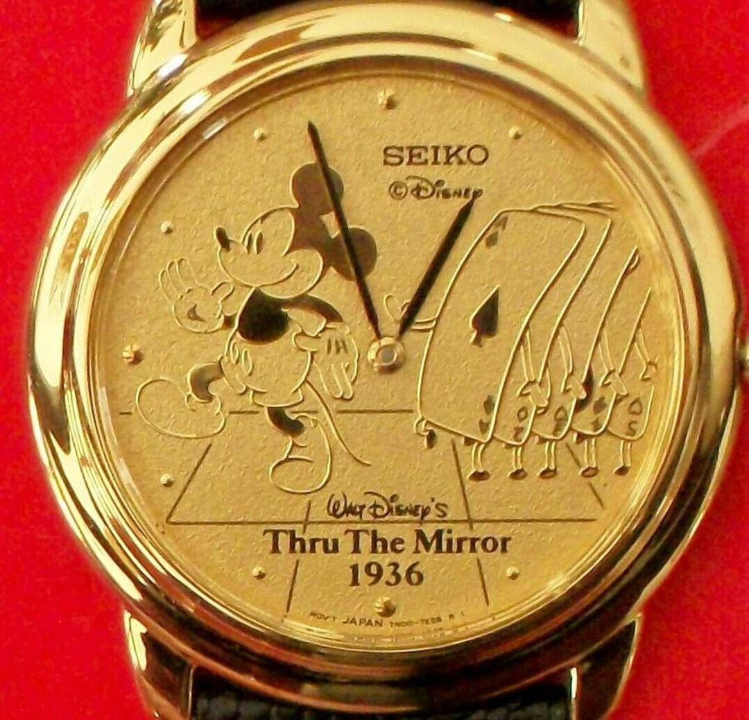 New Vintage Seiko Mens Mickey Mouse Watch! HTF! New - Etsy