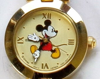 New Vintage Seiko Mens Mickey Mouse Watch HTF New | Etsy