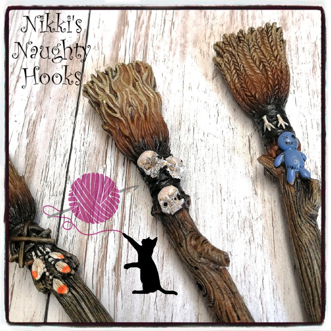 Novelty Crochet Hook Witches Broom Crochet Hook Easy to Hold | Etsy