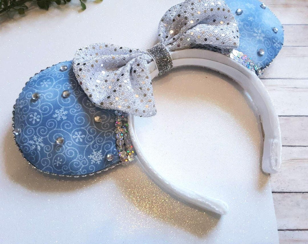 PRETTY Elsa Frozen Adult Size Snowflake Mouse Ears: Sparkly Gem ...